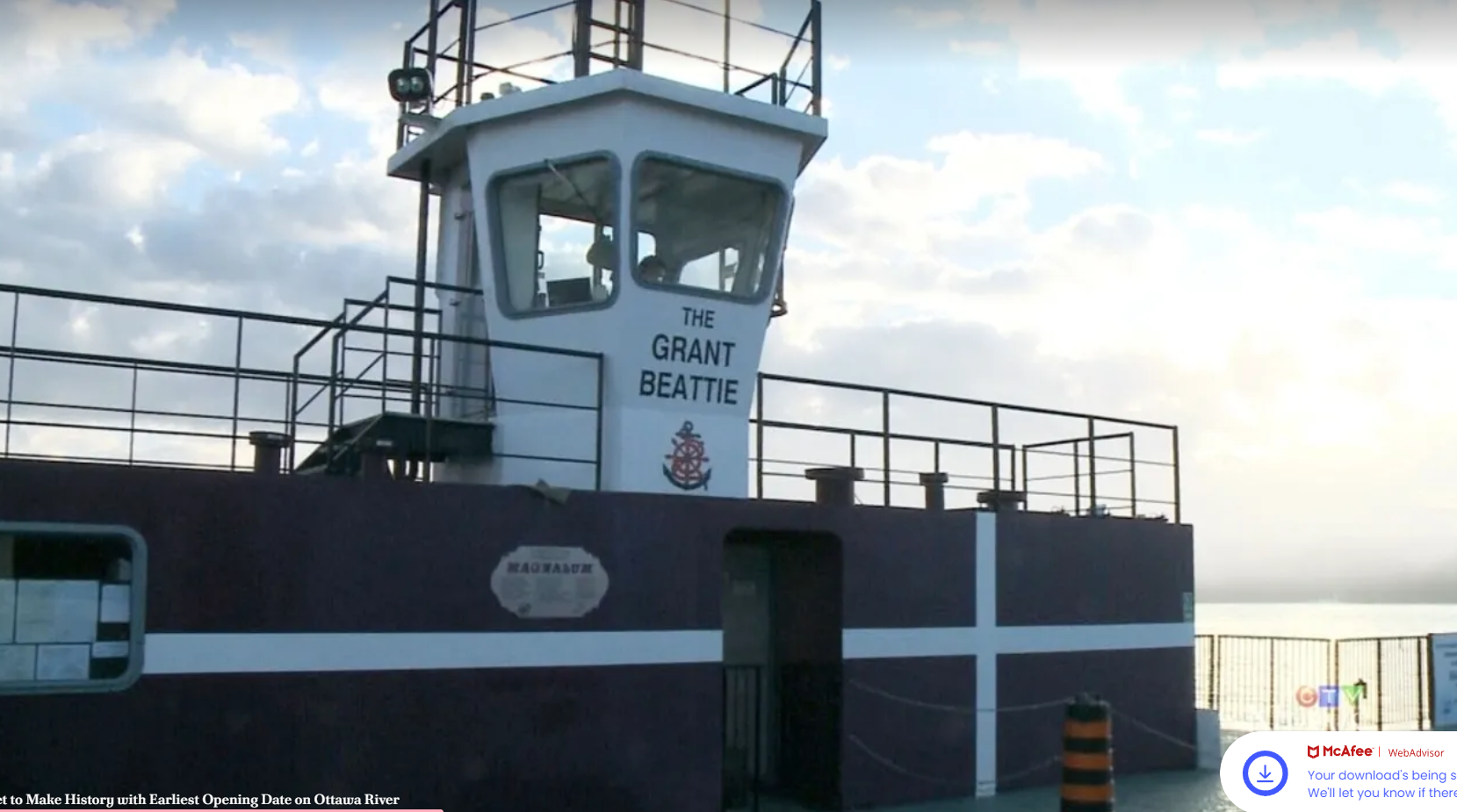 Quyon Ferry Set to Make History with Earliest Opening Date on Ottawa ...